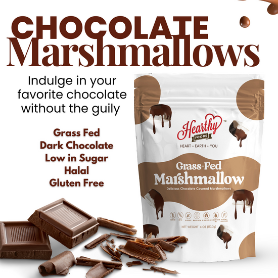 Chocolate Dipped Grass-fed Marshmallows – Hearthy Foods