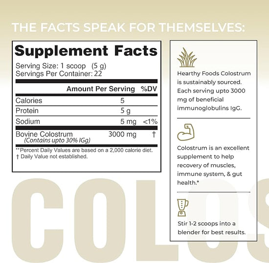 Grass Fed Colostrum Powder - 4oz – Hearthy Foods
