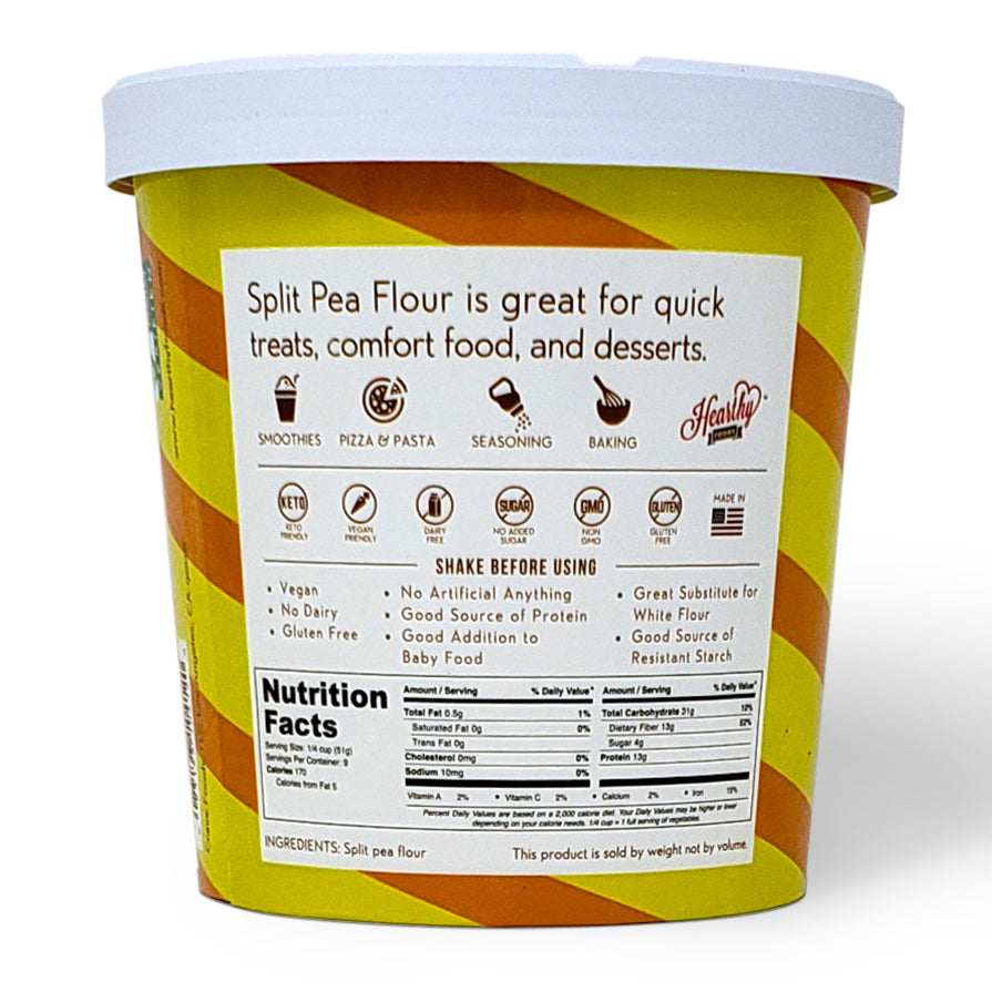 Pea Flour - Gluten-free Green Split Pea Flours – Hearthy Foods